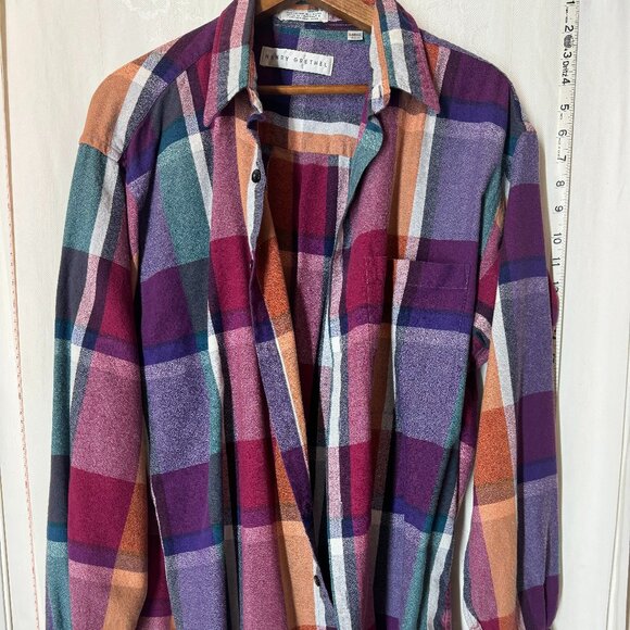Henry Grethel | Shirts | Vintage Mens Color Block Plaid Shirt | Poshmark